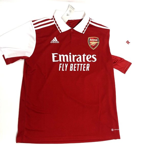 adidas | Shirts | Adidas Emirates Fly Better Football Soccer Jersey ...
